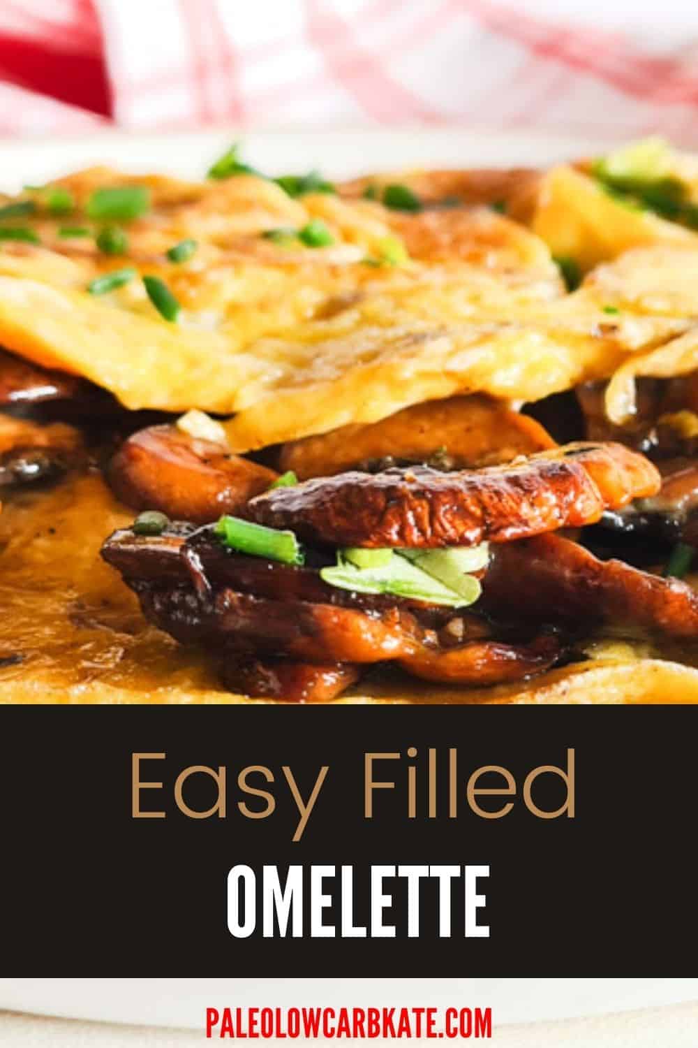 Mushroom or Ground Beef Stuffed Omelette - We Eat At Last