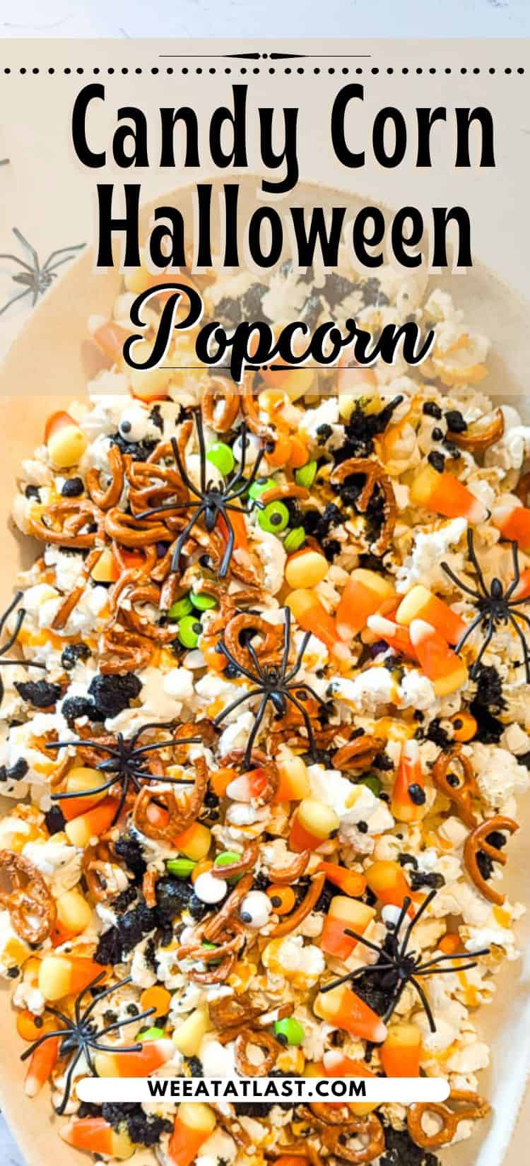 Candy Corn Halloween Popcorn - We Eat At Last