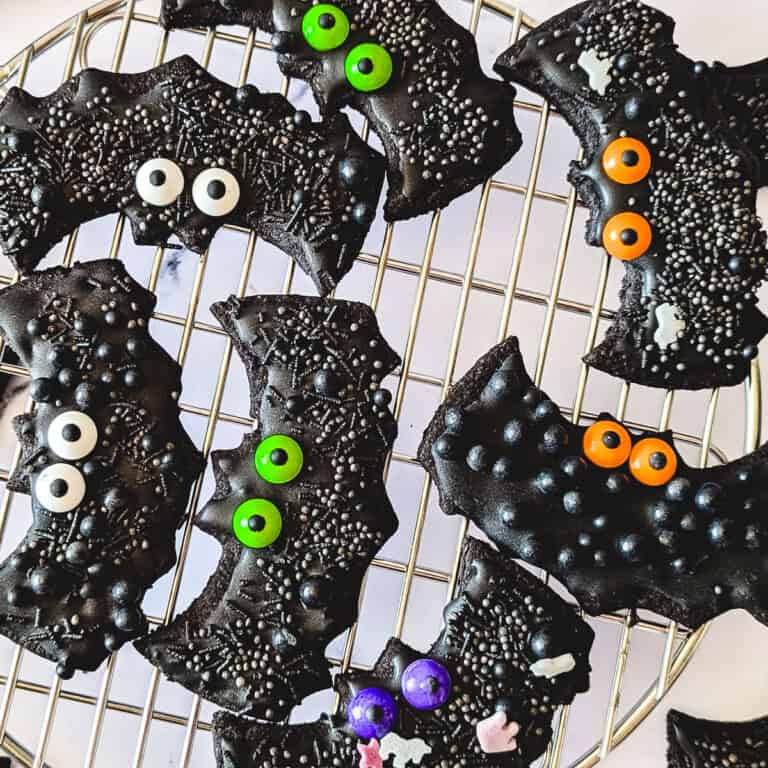 Black Bat Halloween Sugar Cookies - We Eat At Last